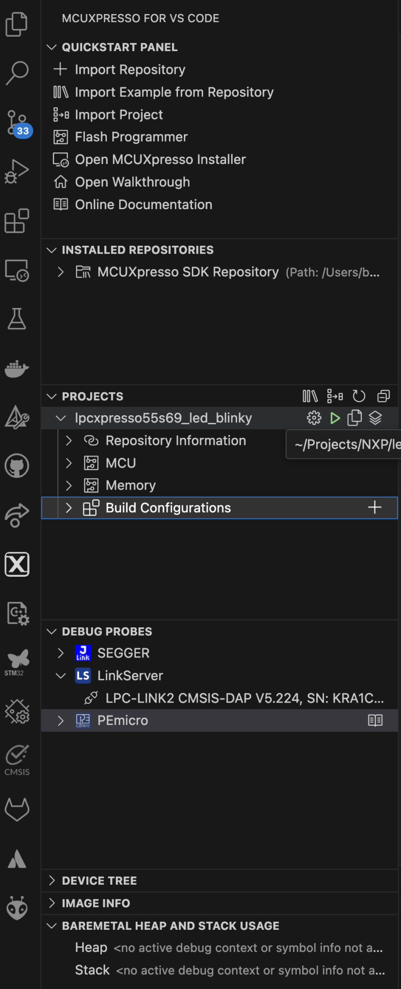 Visual Studio Code: A Guide to the MCUXpresso for VS Code extension