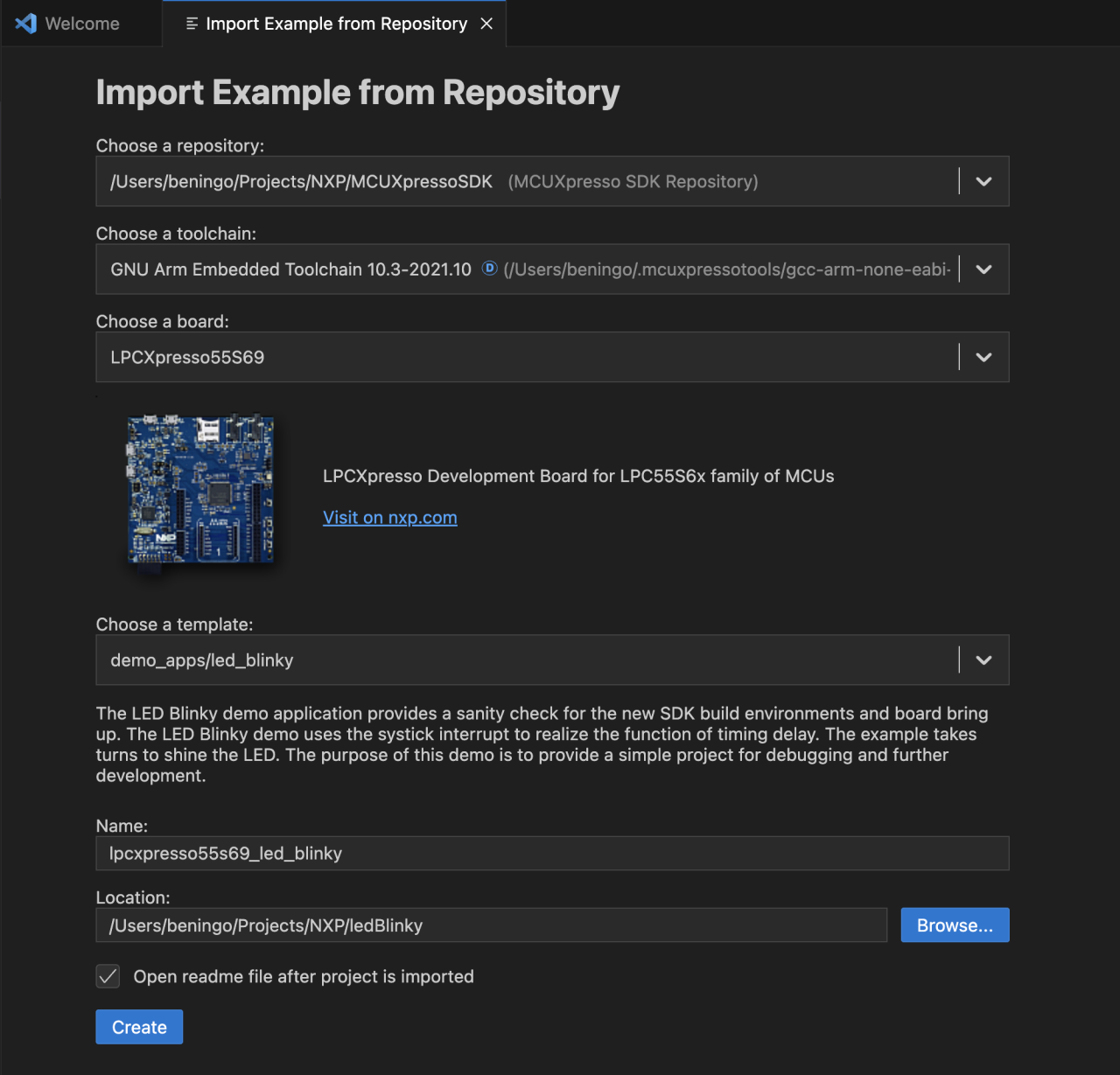 Visual Studio Code: A Guide to the MCUXpresso for VS Code extension